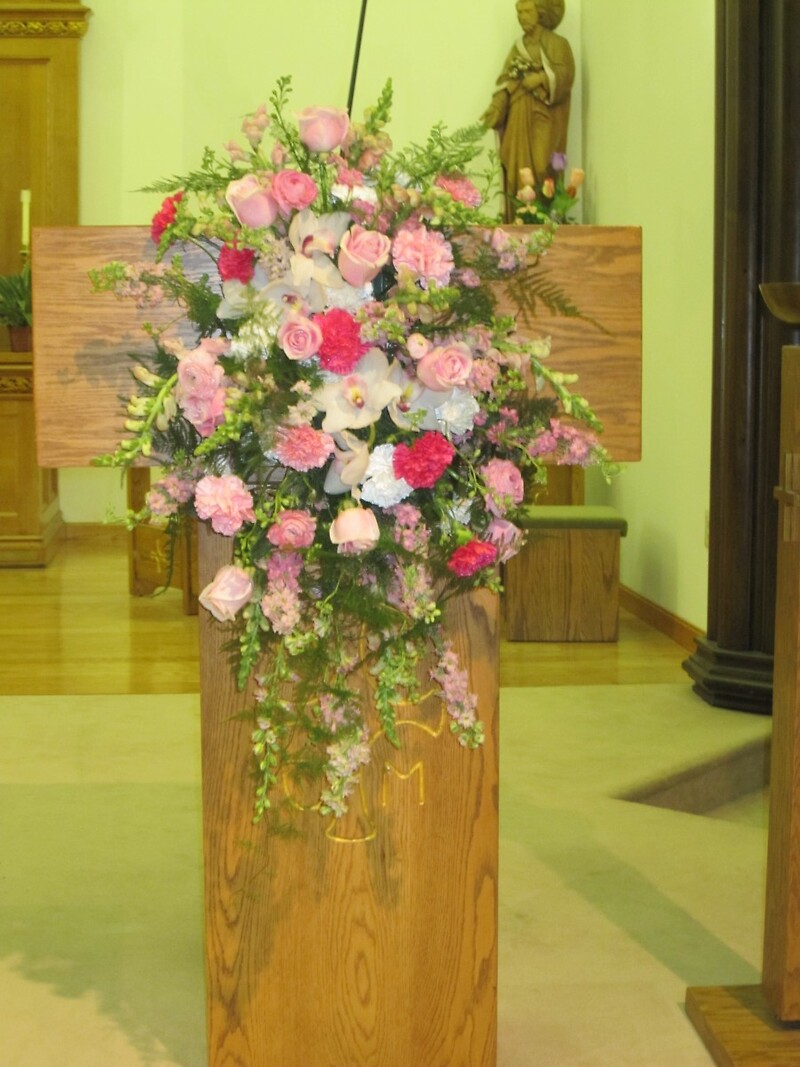 Podium Arrangement : Littleton, NH Florist : Same Day Flower Delivery ...